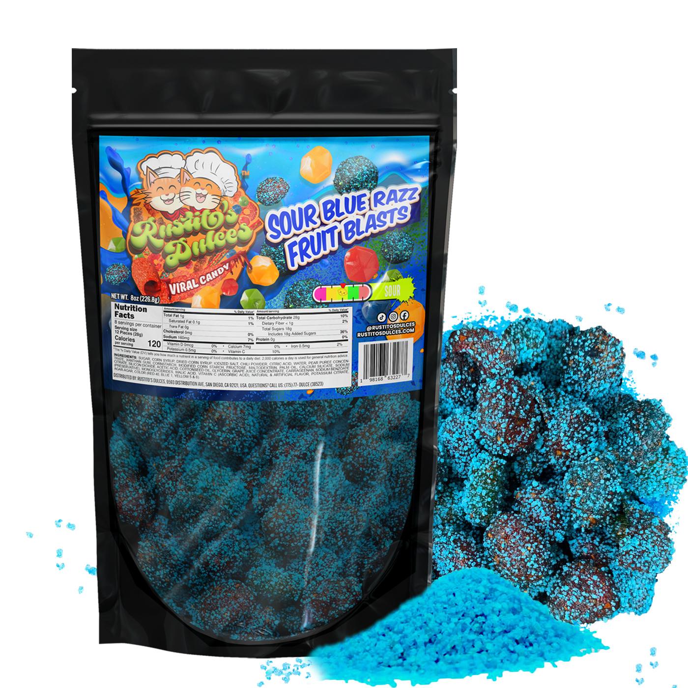 Sour Blue Razz Fruit Blasts Gushers Enchilados Viral Tangy, Sweet, Sou ...